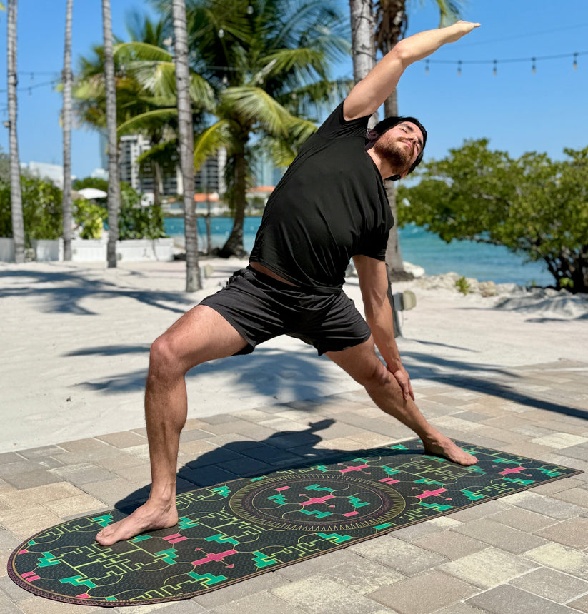 Ikaro Pilates & Yoga Mat. Ultimate non-slip mat. Original designs. PVC ...